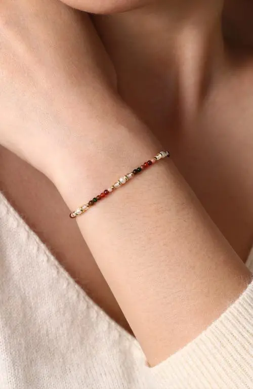 MINT & LILY Rainbow Tourmaline Minimalist Bracelet