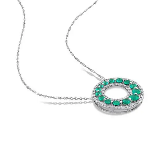 JULIANNA B. Diamond Circle Necklace 14k
