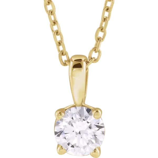 IVY & PEARL CO. 1 Ct Lab-grown Diamond " Necklace