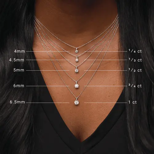 IVY & PEARL CO. 1 Ct Lab-grown Diamond " Necklace