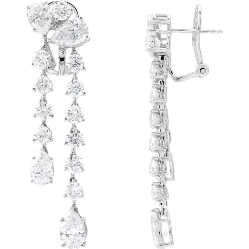 IVY & PEARL CO. 9 1/2 Ct Lab-grown Diamond Dangle Earrings In 14k Gold