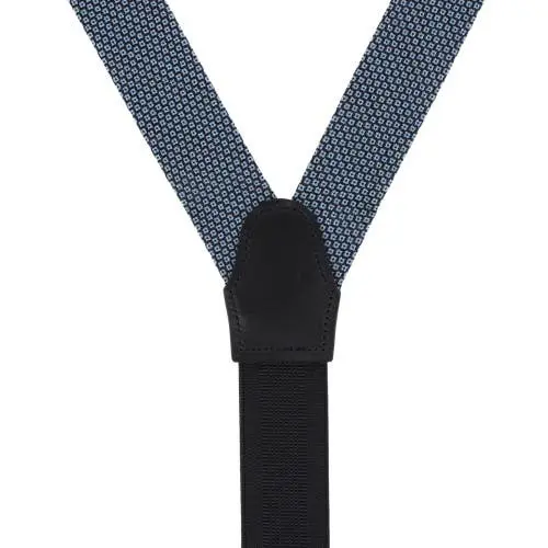 Trafalgar Nolan Neat Patterened Business Wool Blend Button End Suspenders