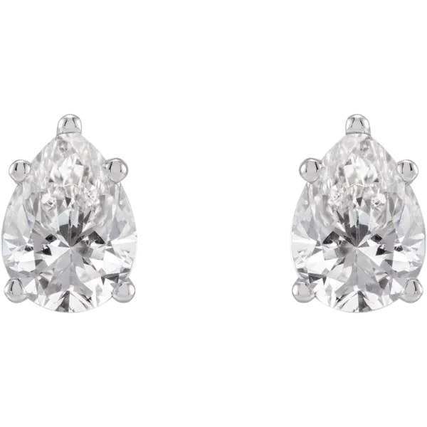 IVY & PEARL CO. 1 1/3 Ct Lab-grown Diamond Earrings In 14k Gold - White