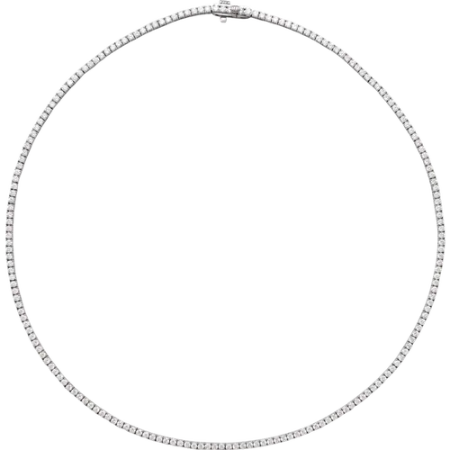 IVY & PEARL CO. 5 7/8 Ct Lab-grown Diamond Line " Necklace In 14k Gold - White