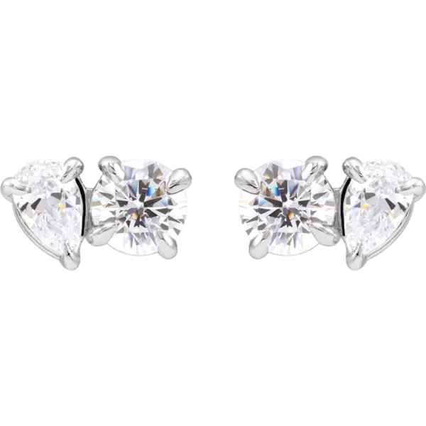 IVY & PEARL CO. 1 1/6 Ct Lab-grown Diamond Two-stone Stud Earrings In 14k Gold