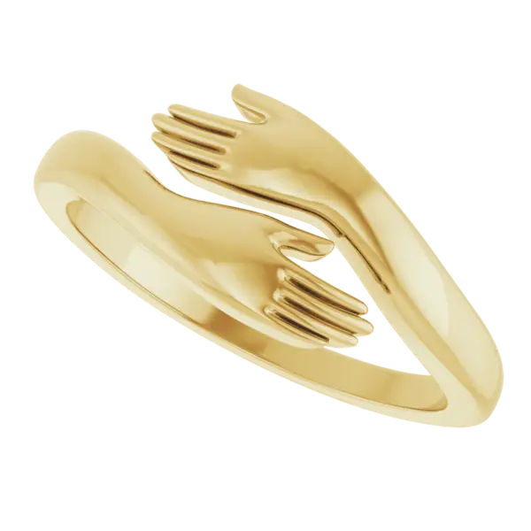 IVY & PEARL CO. Hug Ring In 14k