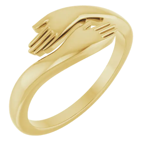 IVY & PEARL CO. Hug Ring In 14k