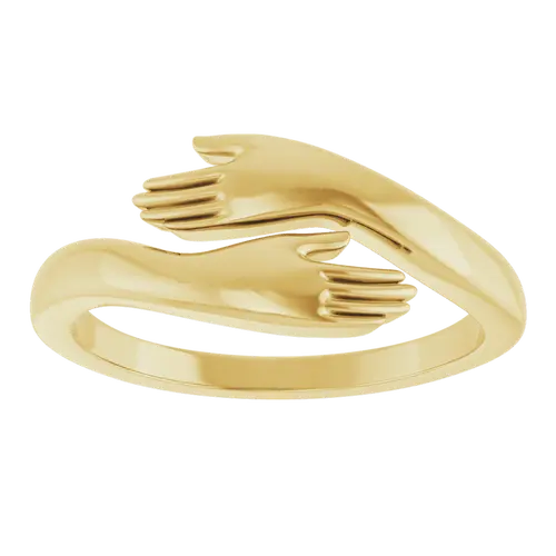 IVY & PEARL CO. Hug Ring In 14k
