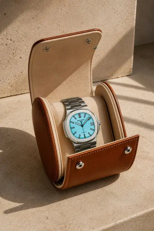 BLUEBONNET The Toscano Italian Leather Watch Case