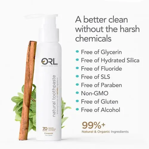 ORL LABS Natural Fluoride-free Toothpaste