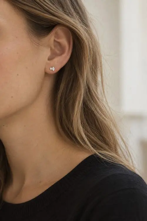 IVY & PEARL CO. 08 Ct Natural Diamond Earrings