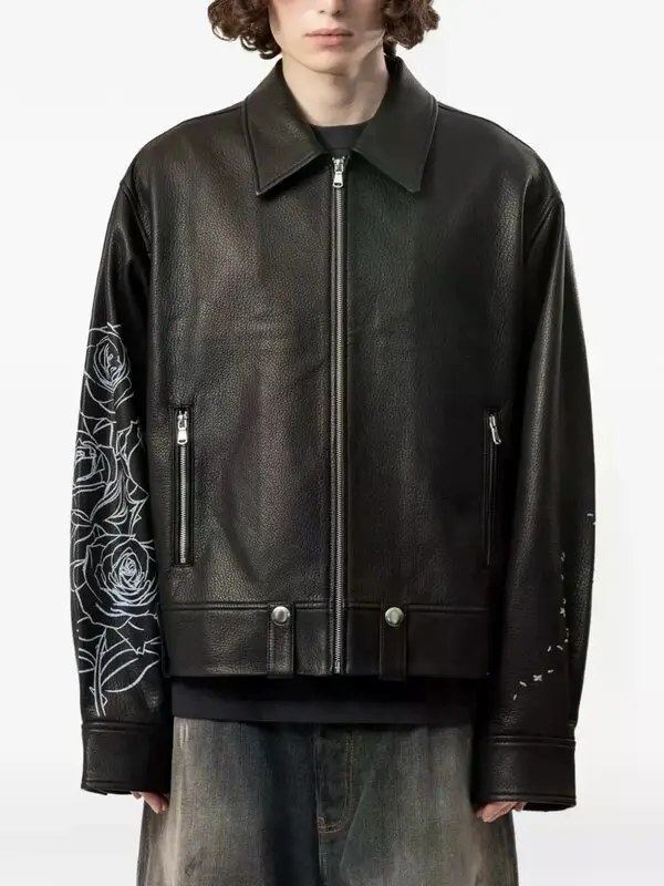 DOMREBEL Roses Lambskin Jacket