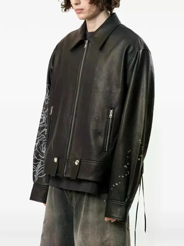 DOMREBEL Roses Lambskin Jacket