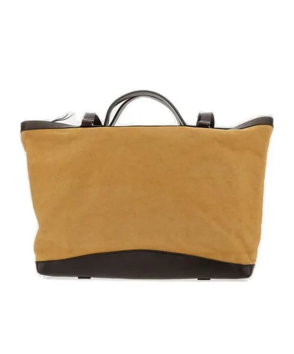 Dries Van Noten Two-toned Shopper Bag - Beige