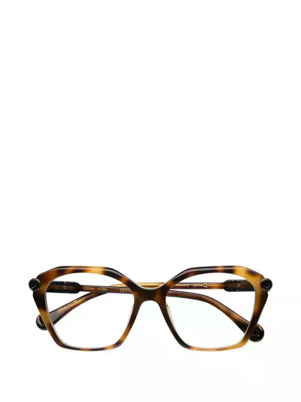 ETNIA BARCELONA Ionia Geometric-frame Glasses - Brown