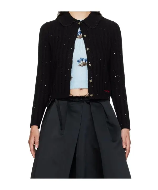 SHUSHU/TONG Sequin-embellished Cardigan