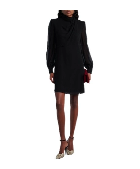Valentino Garavani Draped Silk Georgette Minidress
