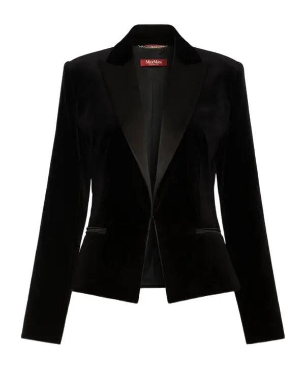 Max Mara Long-sleeved Tailcoat - Black