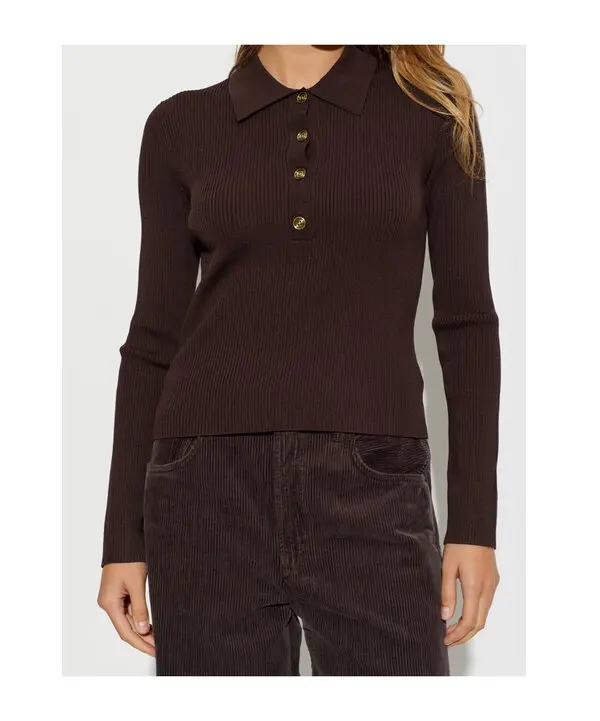 Michael Kors Long-sleeve Knit Top - Brown