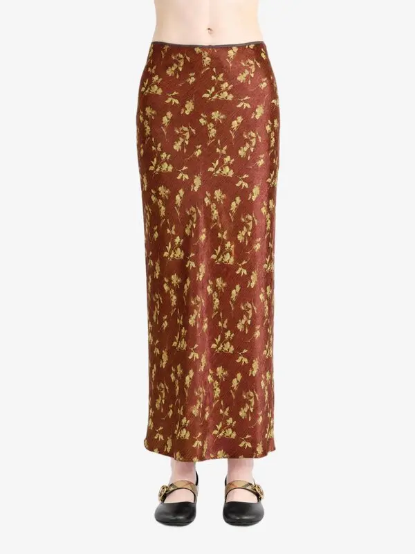 Dries Van Noten Jacquard Midi Skirt