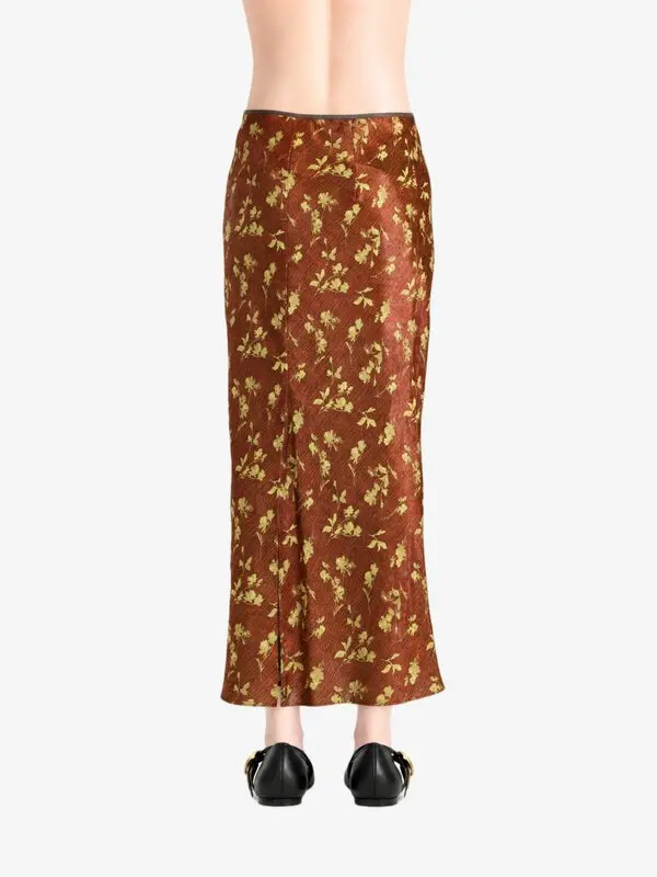 Dries Van Noten Jacquard Midi Skirt