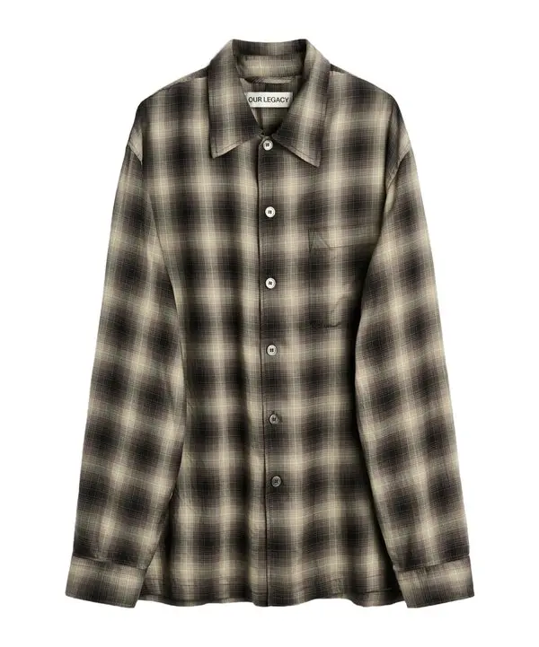 Our Legacy Long-sleeved Plaid Shirt