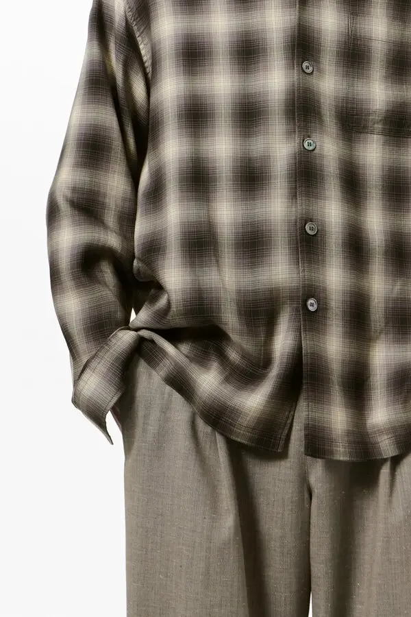 Our Legacy Long-sleeved Plaid Shirt