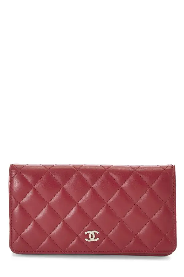 Chanel Quilted Lambskin Classic Long Yen Wallet