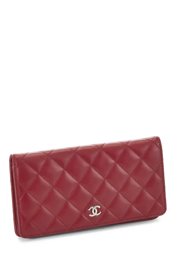 Chanel Quilted Lambskin Classic Long Yen Wallet