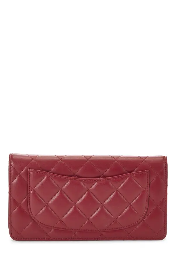 Chanel Quilted Lambskin Classic Long Yen Wallet