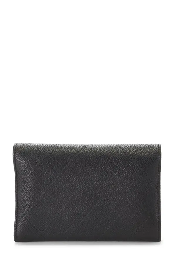 Chanel Caviar Leather 'cc' Thread Wallet