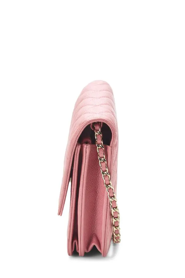 Chanel Caviar Square Wallet On Chain