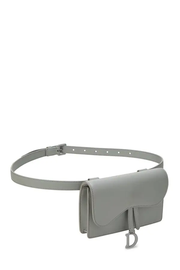 Dior Lambskin Leather Saddle Belt Pouch