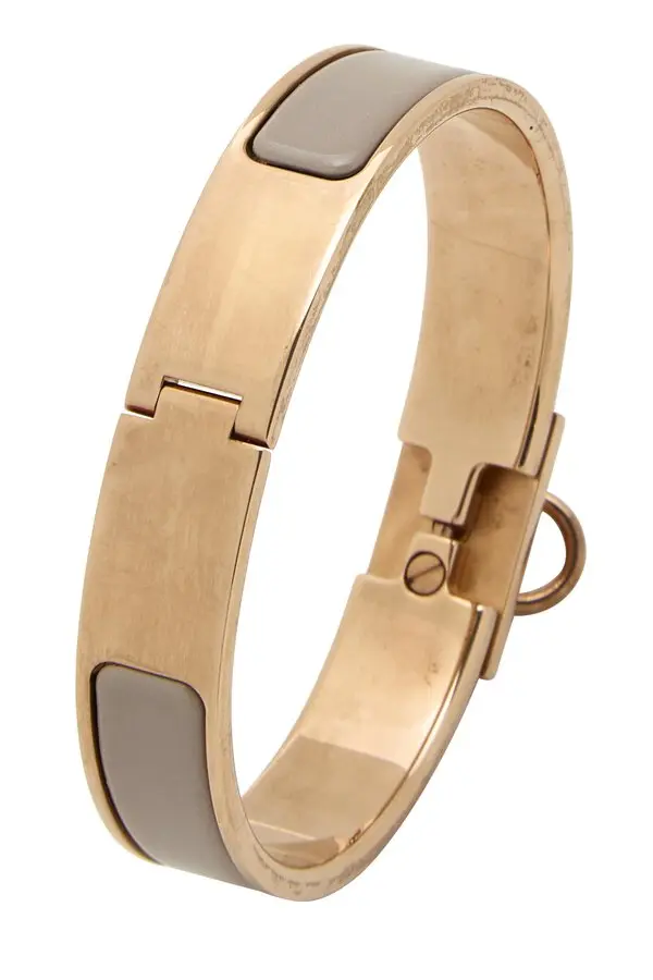 Hermès Rose Gold Clic Anneau Bracelet
