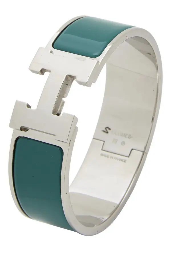 Hermès Enamel Clic-clac 'h' Pm - Green