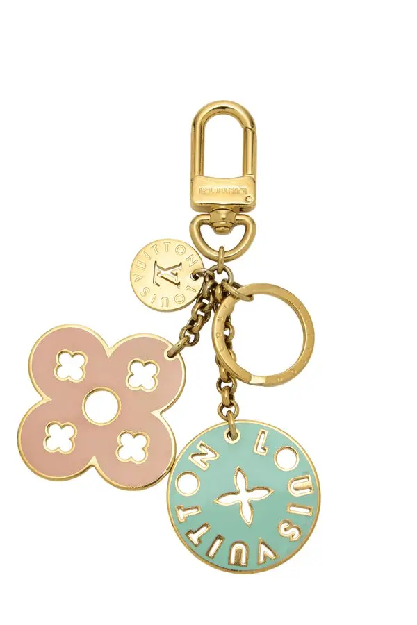 LOUIS VUITTON Multicolor Enamel Porte Cles Looping Monogram Bag Charm