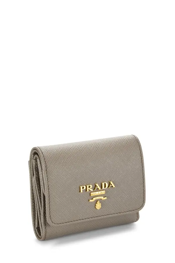 Prada Saffiano Compact Wallet