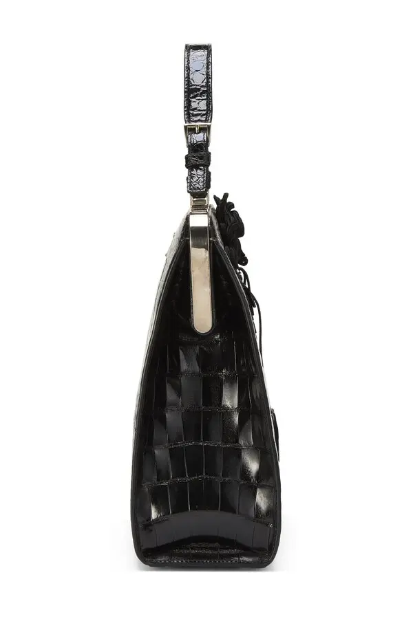 Prada Embossed Frame Top Handle Bag