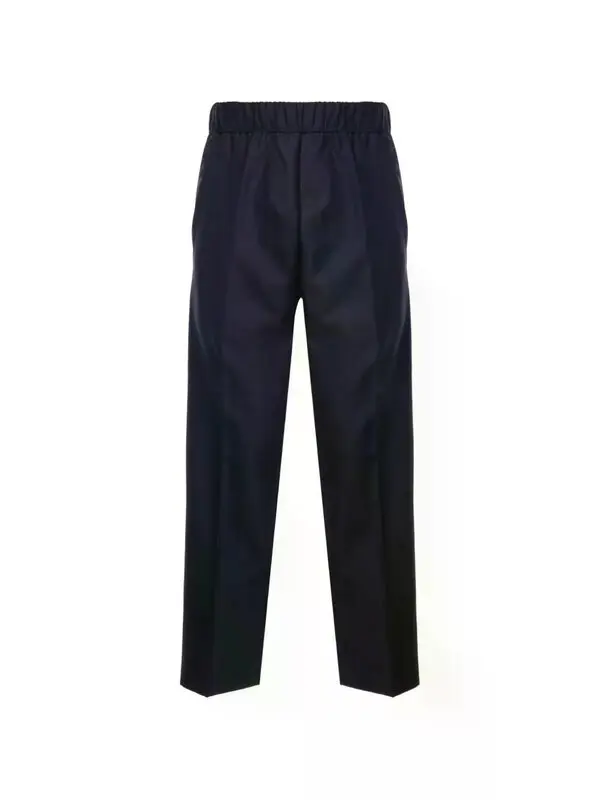 GIULIANO GALIANO Noak Elasticated-waistband Pressed-crease Trousers