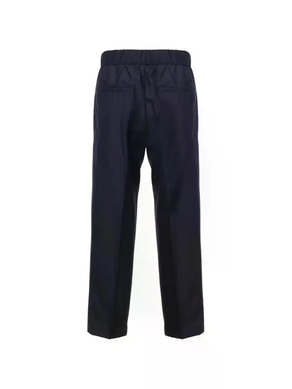 GIULIANO GALIANO Noak Elasticated-waistband Pressed-crease Trousers