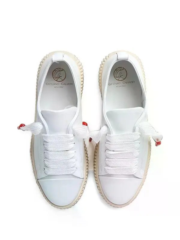 GIULIANO GALIANO Jumbo Low-top Leather Sneakers