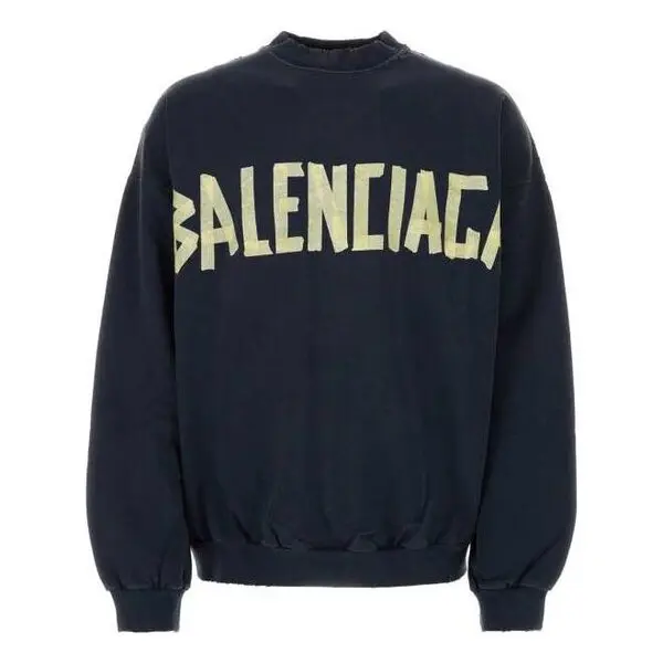 Balenciaga Tape Type Crewneck Sweatshirt - Blue