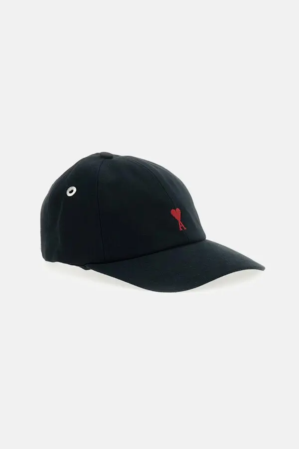 AMI Paris Cappellino Ricamato Red De Coeur