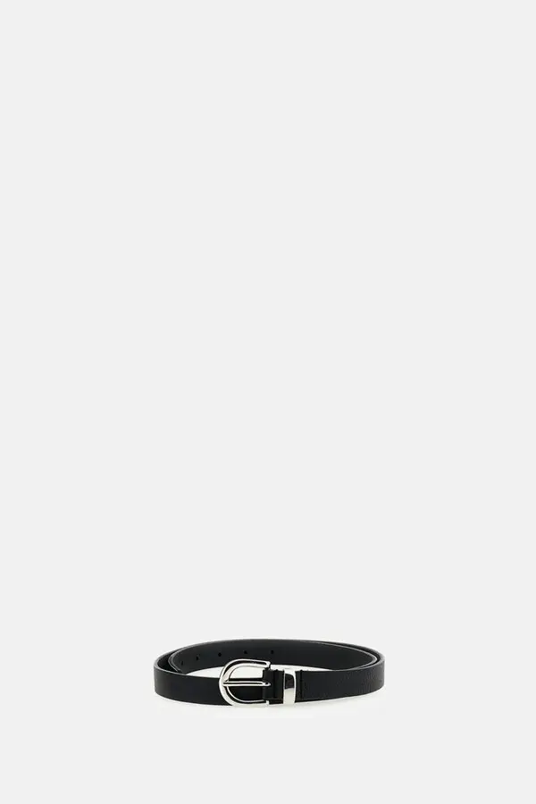 SUNFLOWER Cintura In Pelle - Black
