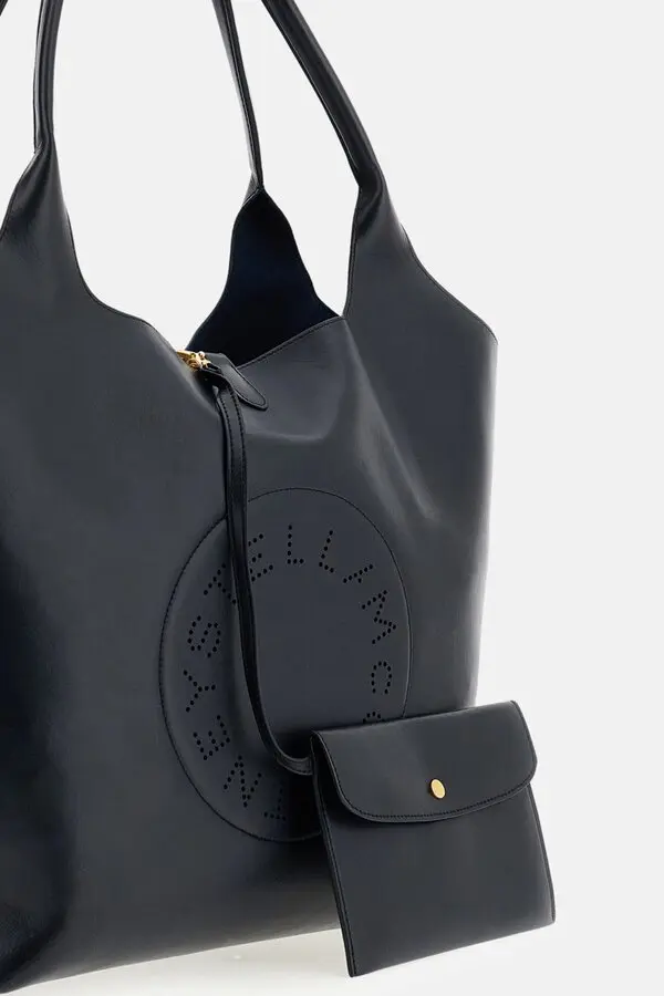 Stella McCartney Borsa Tote Reversibile Con Logo Alter Mat & Alter Suede - Blu