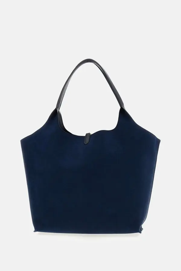 Stella McCartney Borsa Tote Reversibile Con Logo Alter Mat & Alter Suede - Blu