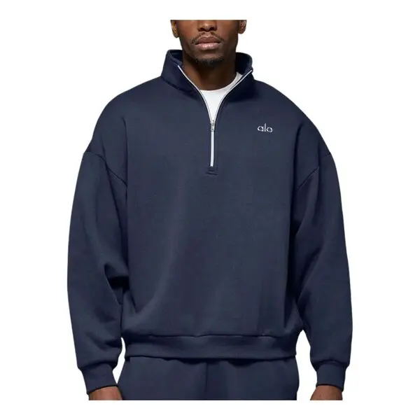 Alo Yoga Accolade 1/4 Zip Pullover - Navy