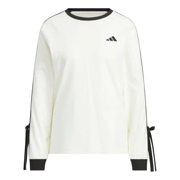 Adidas Dance Long Sleeve Top 'white Black - White/black