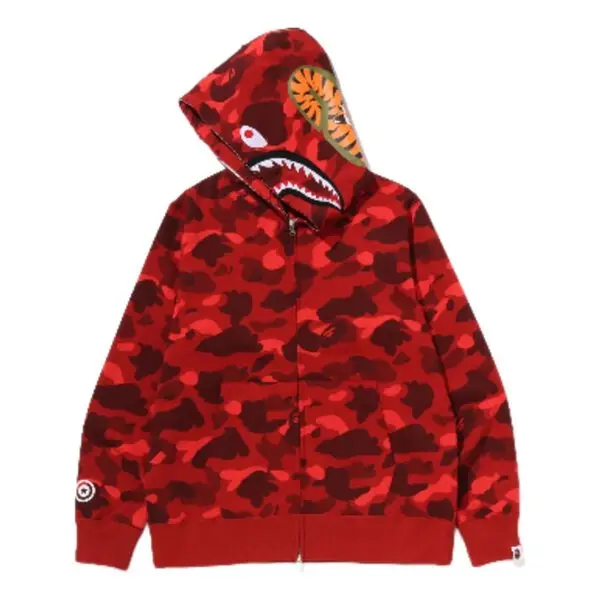 A BATHING APE Color Camo Shark Full Zip Hoodie