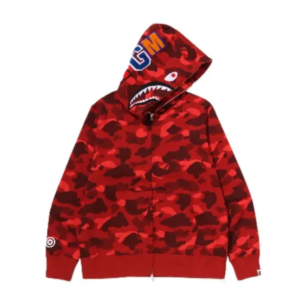 A BATHING APE Color Camo Shark Full Zip Hoodie